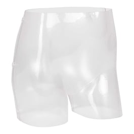 Female hip display, lightweighted, transparent, synthetic, 30 x 30 cm